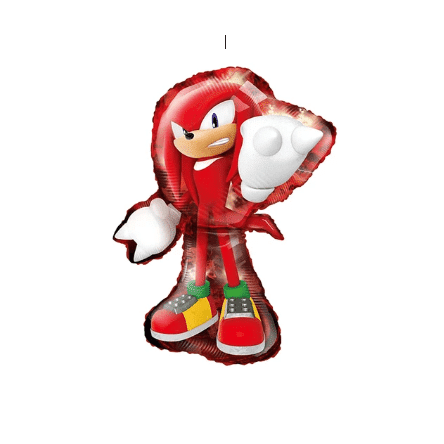 Balão de Festa Foil Forma Knuckles Sonic 80 cm