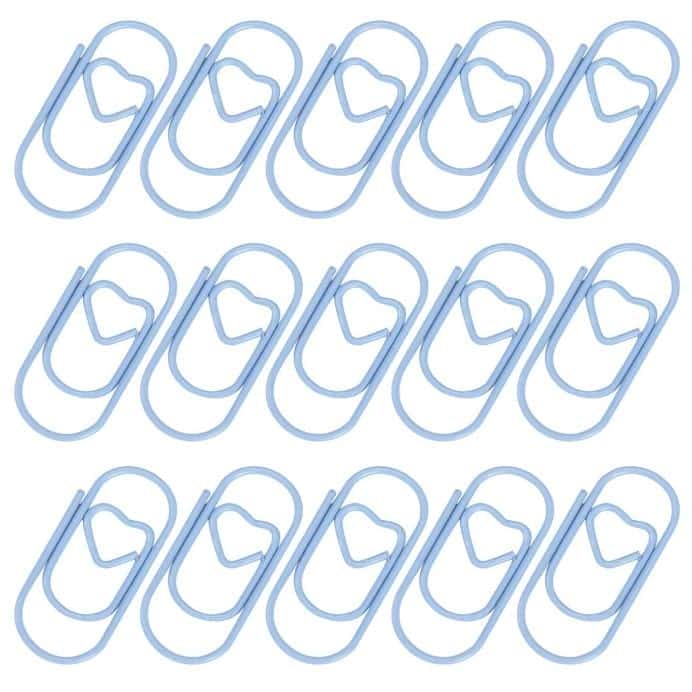 20 Mini Clips Coração Azul ⋆ Festa Na Hora